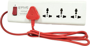b'five Extension Board 4 Sockets board Power Strip long cord 1.5m ...