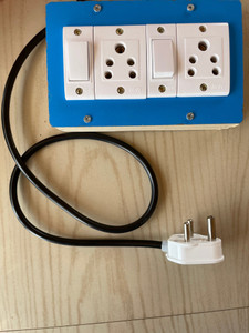 Dineshelectric Wooden junction box 2 Socket Extension Boards Price in ...