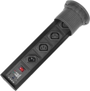 MX Tower Spike 1 In Iec 320-C14 & 3 Out Iec 320-C13 Power Strip (10 ...