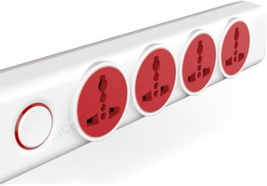 SOLIDCIRCUIT Multi Plug Power Strip Extension Board Cord 2 Meter Long ...