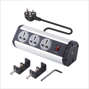 MX Premium Power Console 6 Amp 3 Universal 180⁰ Rotatable Sockets+2USB ...
