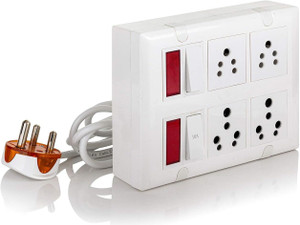 SEPBORN Multi Electrical Switch Board with 2 Regular Sockets and 2 16A ...