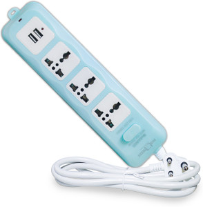 Daily Needs Shop 10A 3 -Way Multicolor Extension Board 3 USB & 3 Socket ...