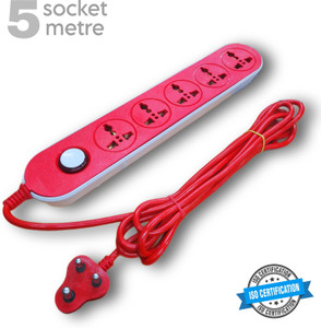 Inox 5 Socket Extension Board | 5 M | Shock Proof | Wide Socket ...