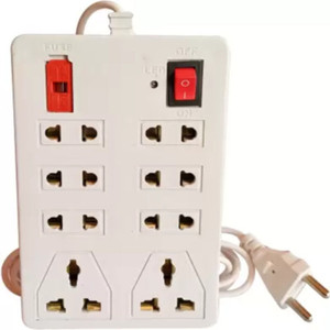 Floe Pack of 1 - 8+1 with Fuse Mini Strip, 8 Socket Extension Boards 8 ...