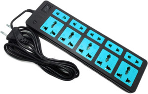 Sanhan ELECTRIC BOARD EXTENSION CORD POWER STRIP MULTI PLUG 10 socket 2 ...