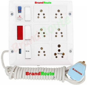 BrandRoute Modular Extension Board Heavy Duty With USB 6 Socket ...