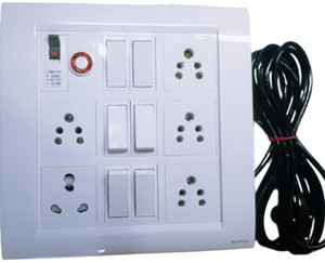 BAHUL Modular extenstion board 4meter small plug 3 Socket Extension ...