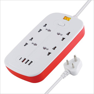 MX Surge Protector 2Usb Port(2.0 A)1 Usb Port(3.4 A) Type C PD Charging ...