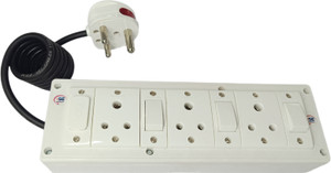 Sinha Electricals 3 Socket 3 Switch Fuse Extension Board with 3 Core 5 ...