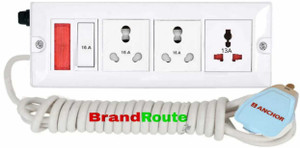 BrandRoute Modular Power Extension Board Heavy Duty With fuse 3 Socket ...