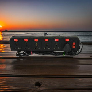 TOOLART Extension Board with 6 Socket and 6 Plug (3 Meters) WIR459 6 ...