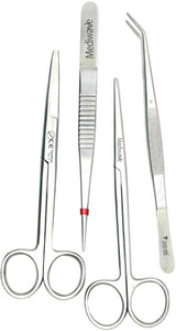 mediwave Surgical Instrument Forceps Set of 4 Pc Stainless Steel ...