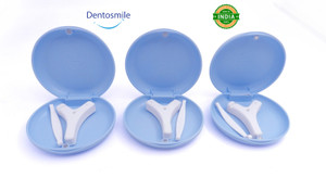 Dentosmile Slim Aligner Orthodontic Box - Sky Blue Colour with Cotton ...