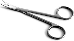 KJCSurgical Dental Curved Iris Scissor Curved And Angled Dissecting ...
