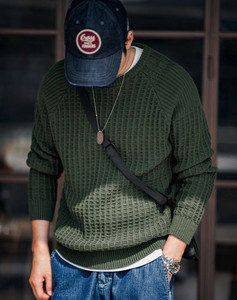 FREAKS Self Design Round Neck Casual Men Light Green Sweater - Buy ...