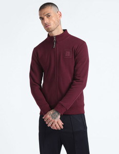 FLYING MACHINE Full Sleeve Solid Men Sweatshirt - Buy FLYING MACHINE ...