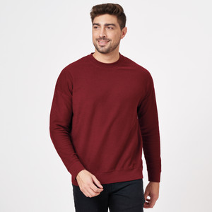 ZU CLOTHING Full Sleeve Solid Men Sweatshirt - Buy ZU CLOTHING Full ...