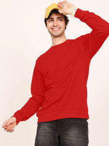 Leotude Full Sleeve Solid Men Sweatshirt - Buy Leotude Full Sleeve ...