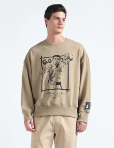 FLYING MACHINE Full Sleeve Printed Men Sweatshirt - Buy FLYING MACHINE ...