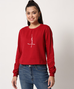 Stem Rope Full Sleeve Printed Women Sweatshirt - Buy Stem Rope Full ...
