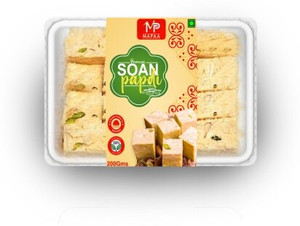 MAPAA Bikaneri Premium Soan Papdi, Ready to Eat Dessert / Mithai, Flaky ...