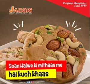 JAGGI SWEETS Jaggi Sweet Desi Ghee Soan Halwa Indian Sweets Mithai Pure ...