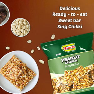 SAMRAT PEANUT CRUNCH | SING CHIKKI | Chikki Bar | Peanut Brittle Candy ...
