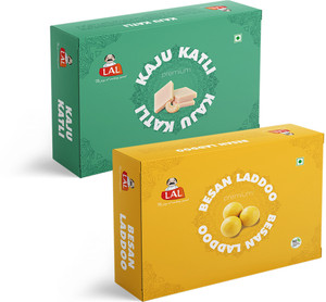 Lal Sweets Combo Pack of Kaju Katli 400g & Besan Laddoo Premium 400g ...