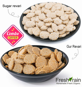 FreshTrain Revari Combo Gud + Sugar Til Rewadi [200gm Each] Rewri ...