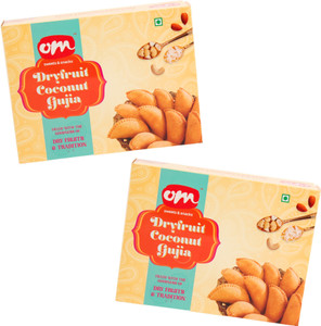 Om Sweets & Snacks Dry Fruit Coconut Gujiya | Gujiya Sweet | Holi ...