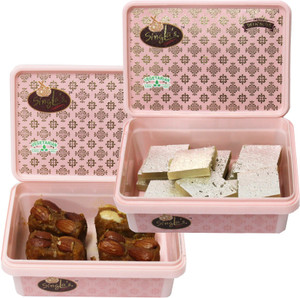 Singla Sweets Dal Pinni 200g and Kaju katli 200g combo Box Price in ...