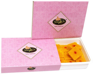 Singla Sweets Yellow Coconut Barfi 500g Delicious Indian Mithai sweet ...
