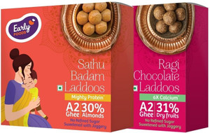 Early Foods Pack of 2 - Sathu & Ragi Chocolate Laddoos Box Price in ...