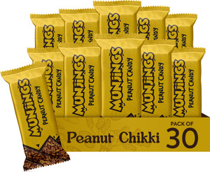 MUNJINGS Peanut Candy Bar, Healthy Crunch, Zero Preservatives, Made ...
