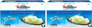Heeralal's Agra Petha 1Kg (500Gm x 2) Indian Sweet Gift Pack Angoori ...