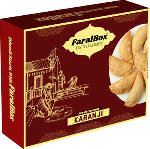 FaralBox Special Diwali Karanji (Fresh Coconut) - Gujiya Box Price in ...