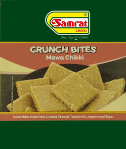 Samrat CRUNCH BITES|MAVA |Chikki Bar| Brittle Candy|PACK OF 2|720GX2 ...