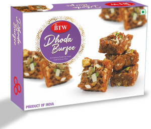 BTW Dodha Special Barfi (Burfi, Indian Mithai / Sweets Gift Pack / Box ...