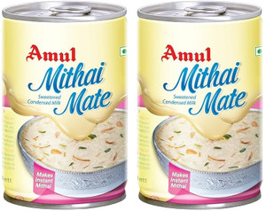 Amul Sweetened Condensed Milk Mithai Mate, 200 g Tin pack of 2 Tin ...