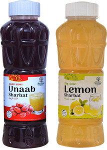NATRAJ The Right Choice Unaab & Lemon Sharbat 1500 Ml (Pack of 2 x 750 ...