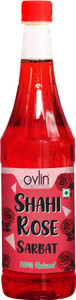 Ovlin Premium Rose Syrup Made With Real Rose Petals|gulab Sarbat ...