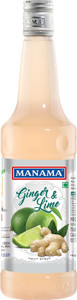 MANAMA Ginger and Lime Syrup, Mixer for Mocktails and Cocktails 750ml ...