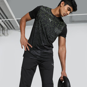 PUMA Printed Men Crew Neck Black T-Shirt - Buy PUMA Printed Men Crew ...
