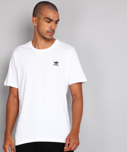 ADIDAS ORIGINALS Solid Men Round Neck White T-Shirt - Buy ADIDAS ...
