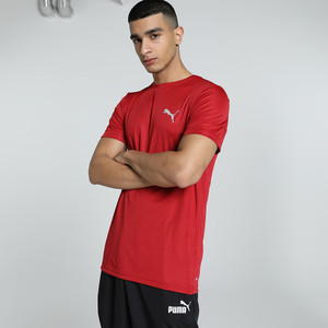 PUMA Printed Men Round Neck Red T-Shirt - Buy PUMA Printed Men Round ...