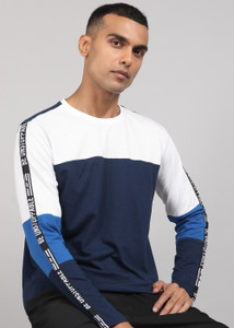 M7 By Metronaut Colorblock Men Round Neck Multicolor T-Shirt - Buy M7 ...