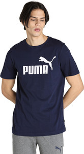 PUMA Printed Men Crew Neck Blue T-Shirt - Buy PUMA Printed Men Crew ...