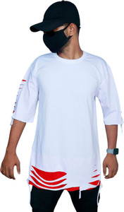 Rb azad Solid Men Round Neck White T-Shirt - Buy Rb azad Solid Men ...