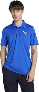 PUMA Solid Men Polo Neck Blue T-Shirt - Buy PUMA Solid Men Polo Neck ...